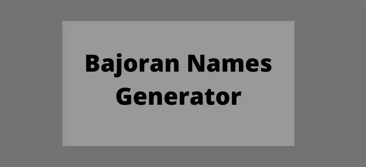 850 Best Bajoran Names For Your Character Brand Maker s 850 Best Bajoran Names For Your Character Brand Maker s